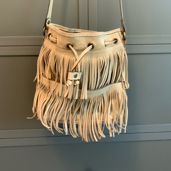 Patricia Nash | Bags | Patricia Nash Khaki Bronte Suede Fringe Bucket ...